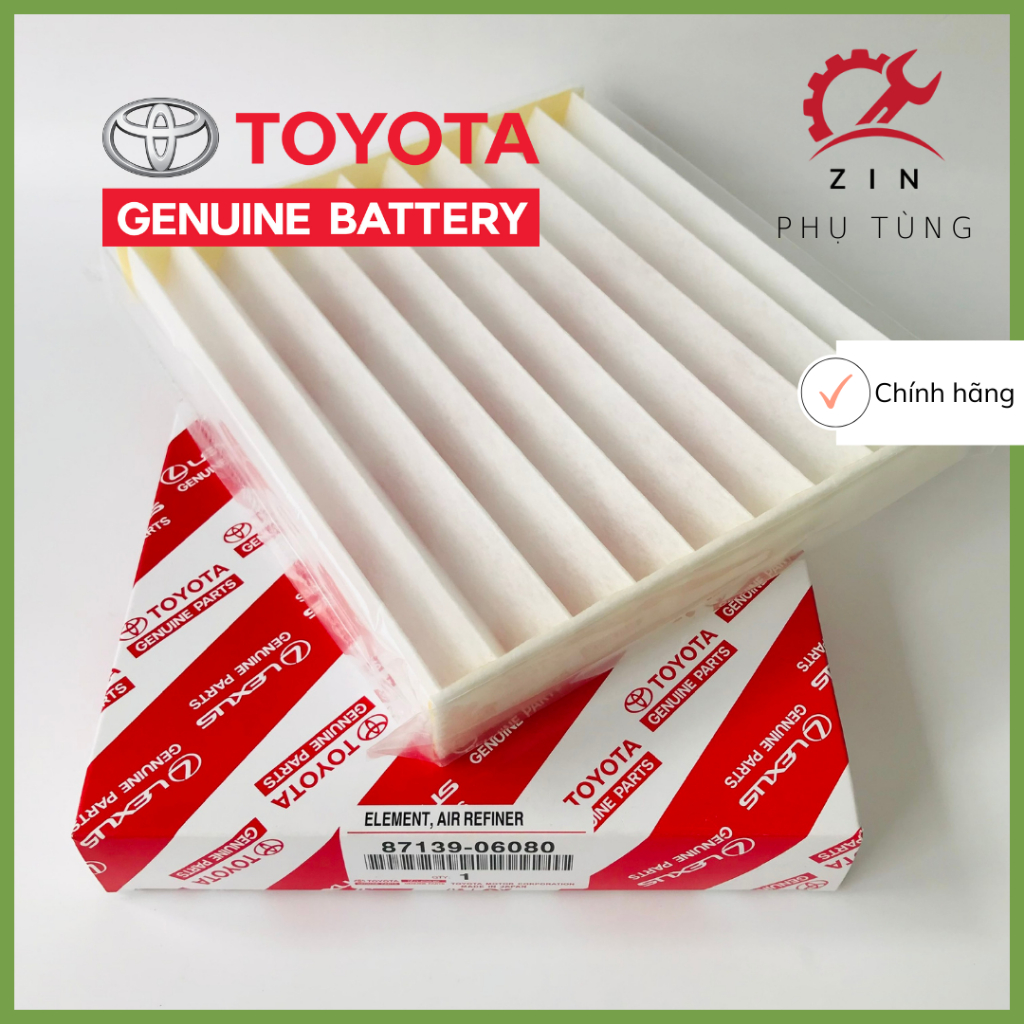 Lọc gió điều hòa, máy lạnh xịn xe Vios, Innova, Fortuner, Veloz, Altis ...