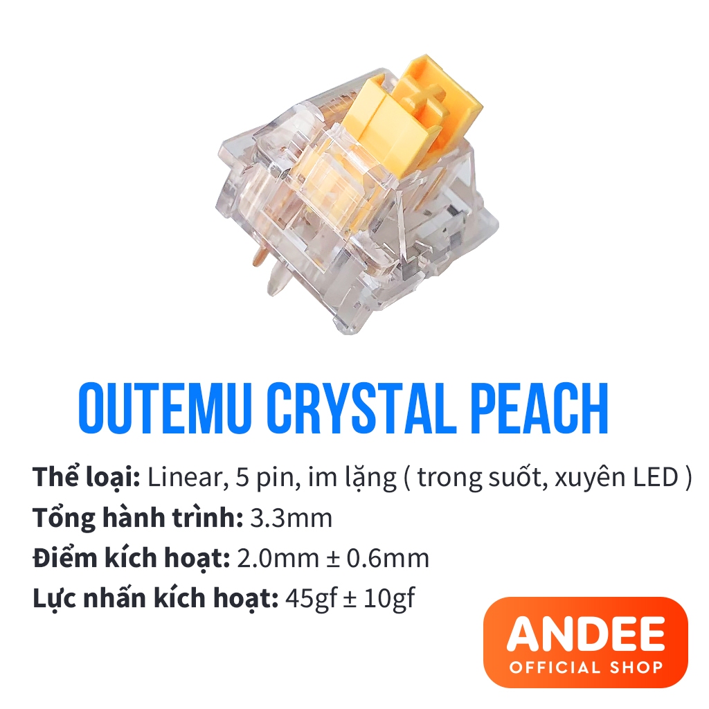 Outemu Silent Switch bán lẻ công tắc phím cơ im lặng giá rẻ 3 pin 5 pin ...