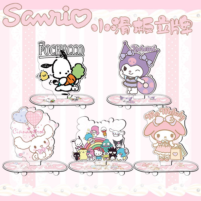 Standee Mô hình mini ván trượt để bàn bằng nhựa Acrylic hoạt hình ...