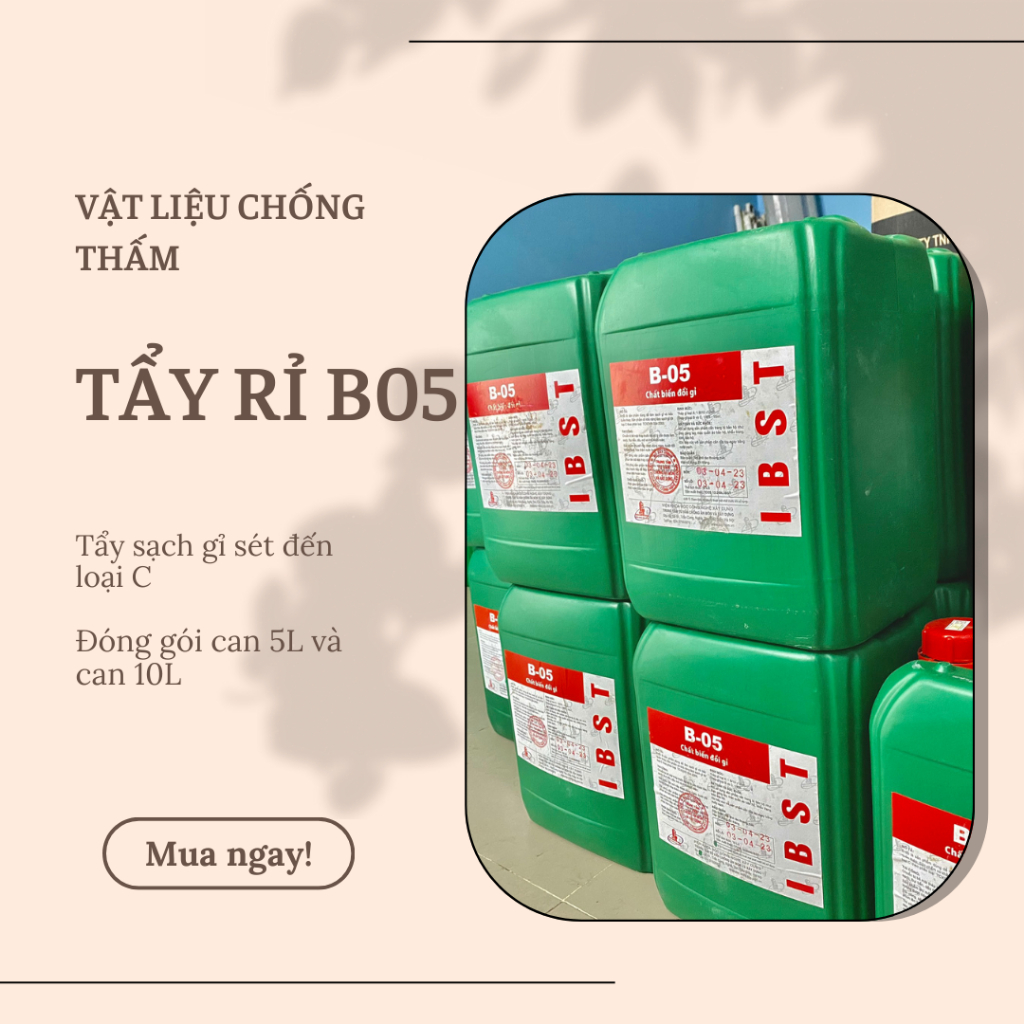Chất Biến Đổi Gỉ B05, Dung dịch tẩy rỉ sét Thép - Sắt Can 10 lít | Shopee Việt Nam