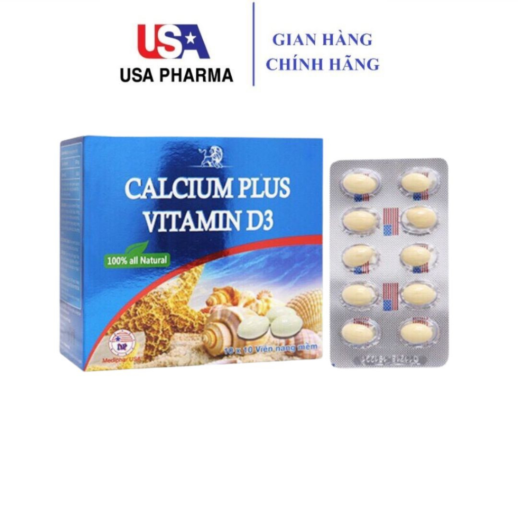 VIÊN UỐNG CALCIUM PLUS VITAMIN D3 - Hộp 100 viên | Shopee Việt Nam