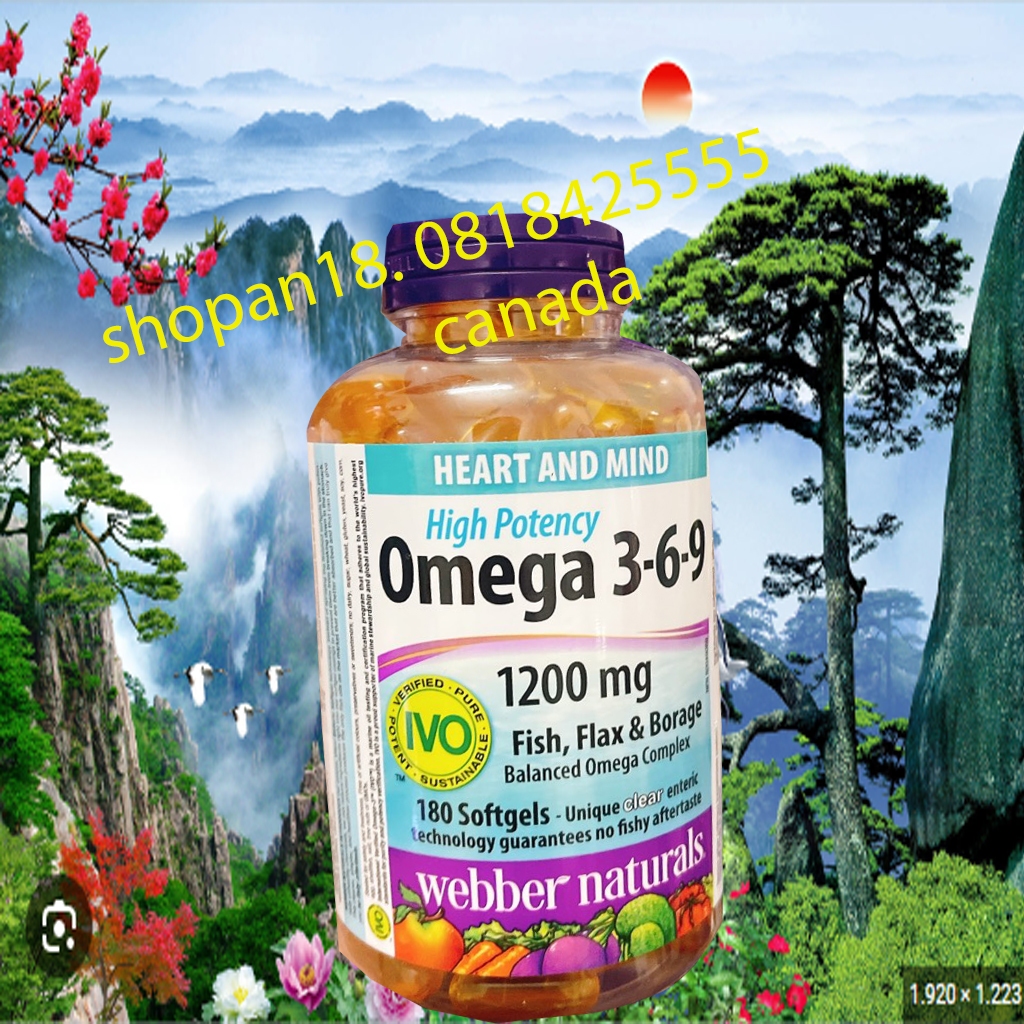 Viên uống Omega 369 Webber Natural ( bill canada ) | Shopee Việt Nam