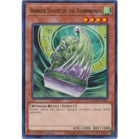 Thẻ bài Yugioh Barrier Statue of the Stormwinds - MAGO-EN114 - Rare 1st ...