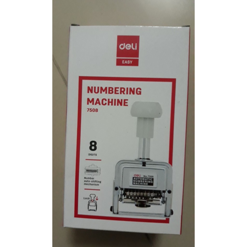 Máy dập số nhảy tự động 6 số deli 7506-đóng 6 số, 8 số | Shopee Việt Nam