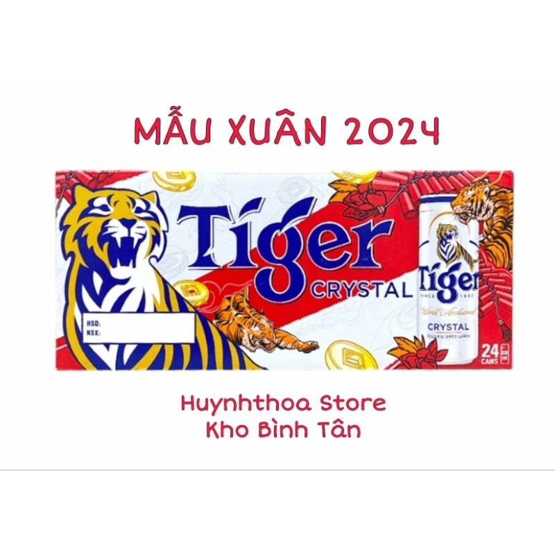 MẪU XUÂN _Thùng 24 lon bia Tiger Crystal 330ml | Shopee Việt Nam