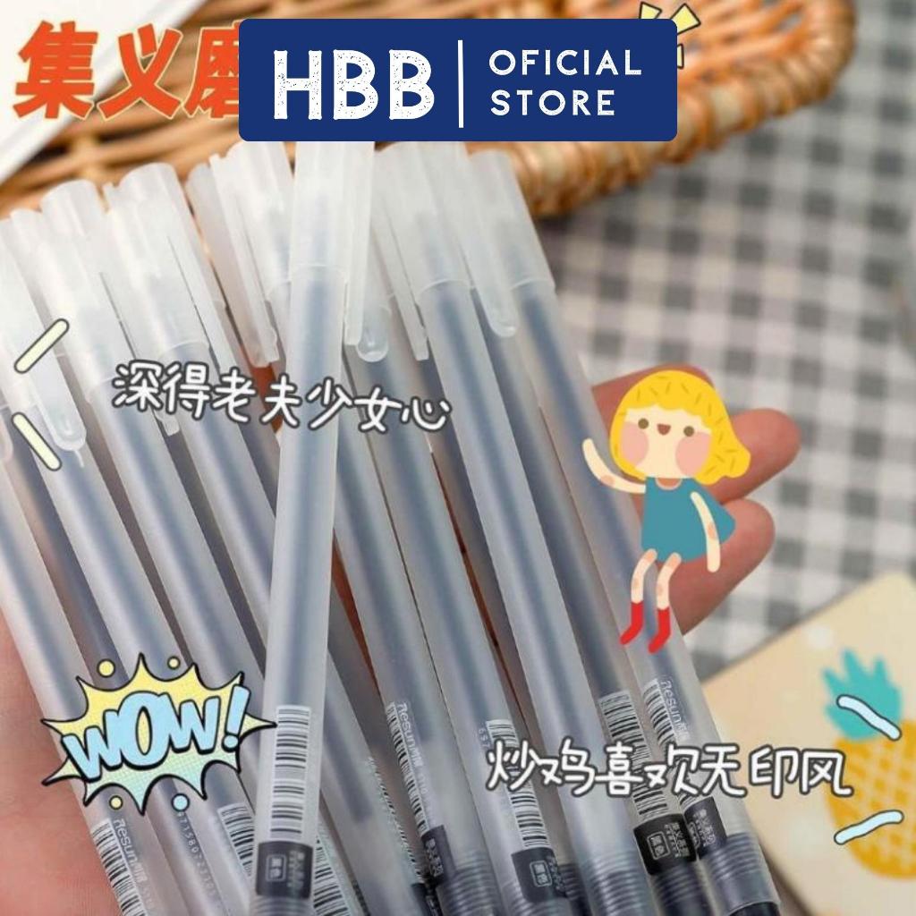 Bút gel đen nhanh khô - ngòi 0.5mm - cute - bút mực gel cao cấp dùng ...