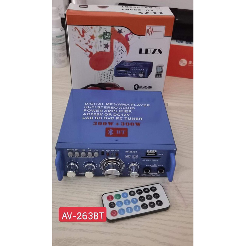 Amply mini AV - 263BT/Âm ly mini chạy nguồn 12V và 220V | Shopee Việt Nam
