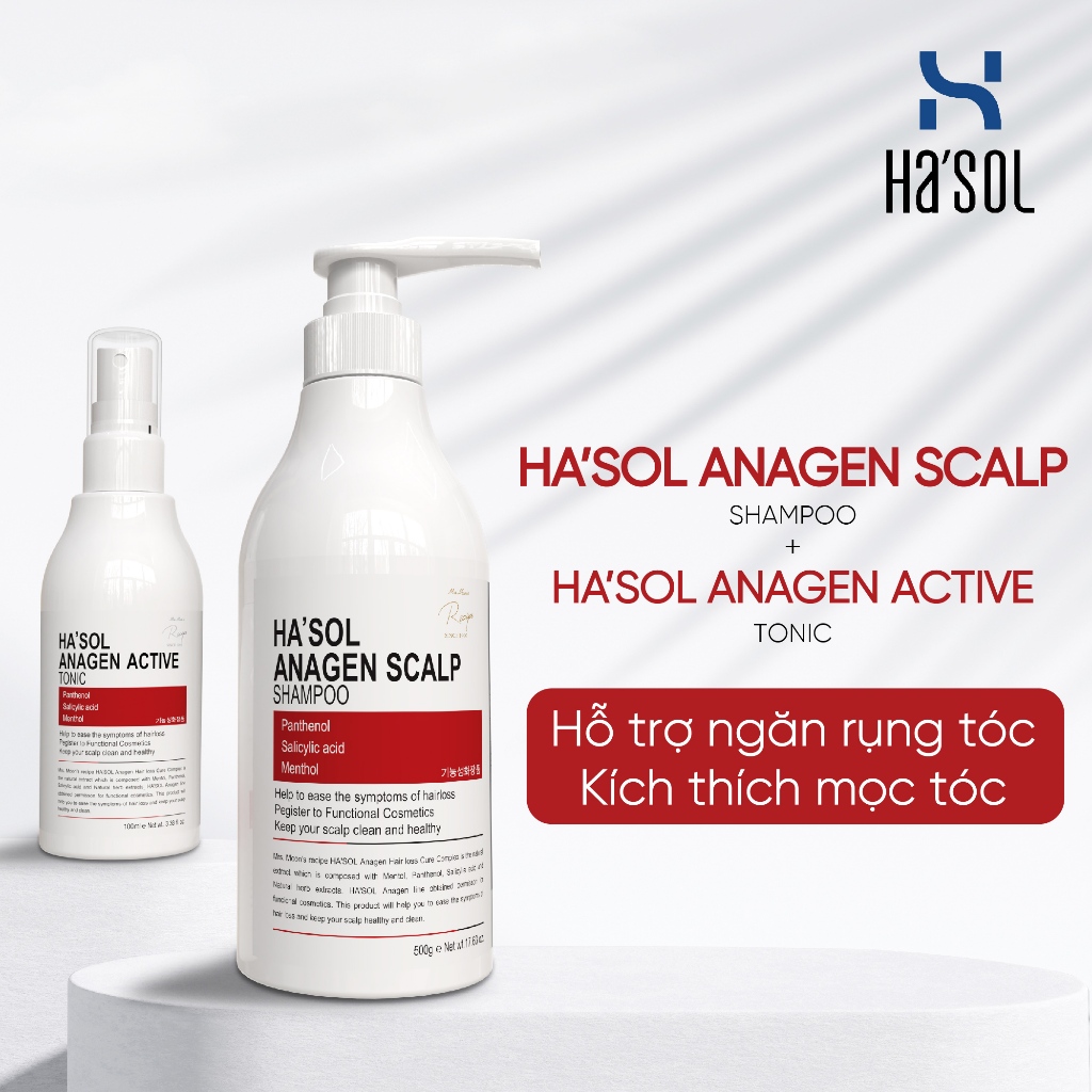 Combo Dầu Gội Đỏ Xịt Dưỡng Kích Mọc Tóc Hasol 100ml Giảm Rụng Tóc Kích ...