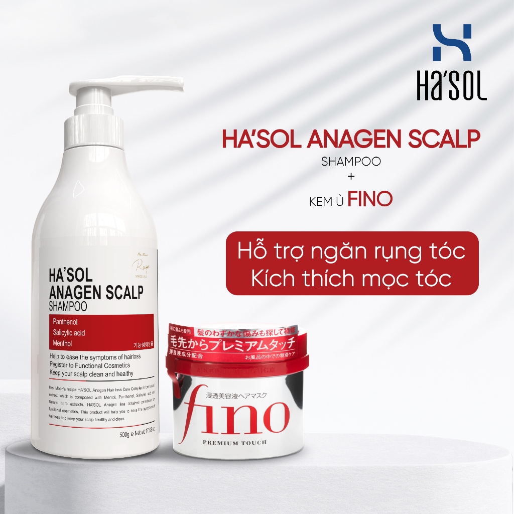 Combo Dầu Gội Hasol Kèm Kem Ủ Tóc Fino Nhật 230ml Giúp Nuôi Dưỡng Tóc ...