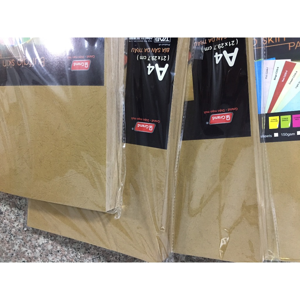 100 tờ bìa màu nâu cafe - nâu socola - Nâu sần da trâu | Shopee Việt Nam