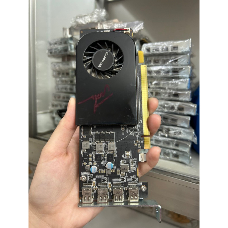 (BH 1 tháng) Card màn hình Sapphire- VGA GPRO-4200 4G GDDR5 PCI-E QUAD MINI DP (Tặng 1 đầu ...