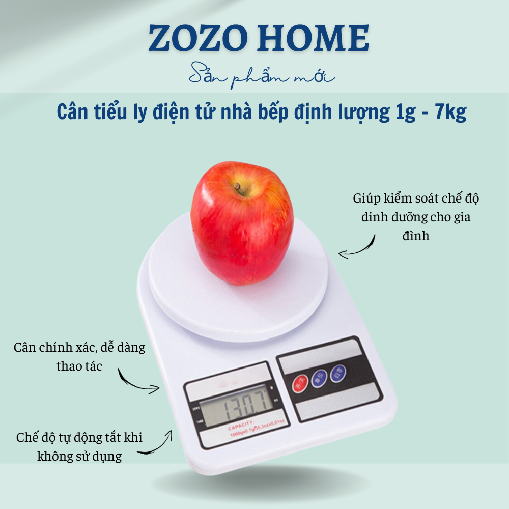 Cân Tiểu Ly Điện Tử Dùng Trong Nhà Bếp Trọng Lượng Đo Từ 1g - 7kg| ZOZO HOME | Shopee Việt Nam