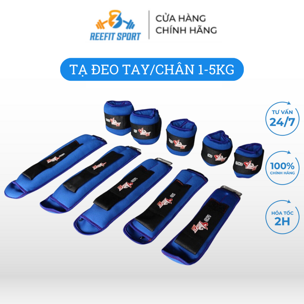 Tạ đeo cổ chân, cổ tay Reefit Sport phiên bản bi sắt chạy bộ tập Gym ...
