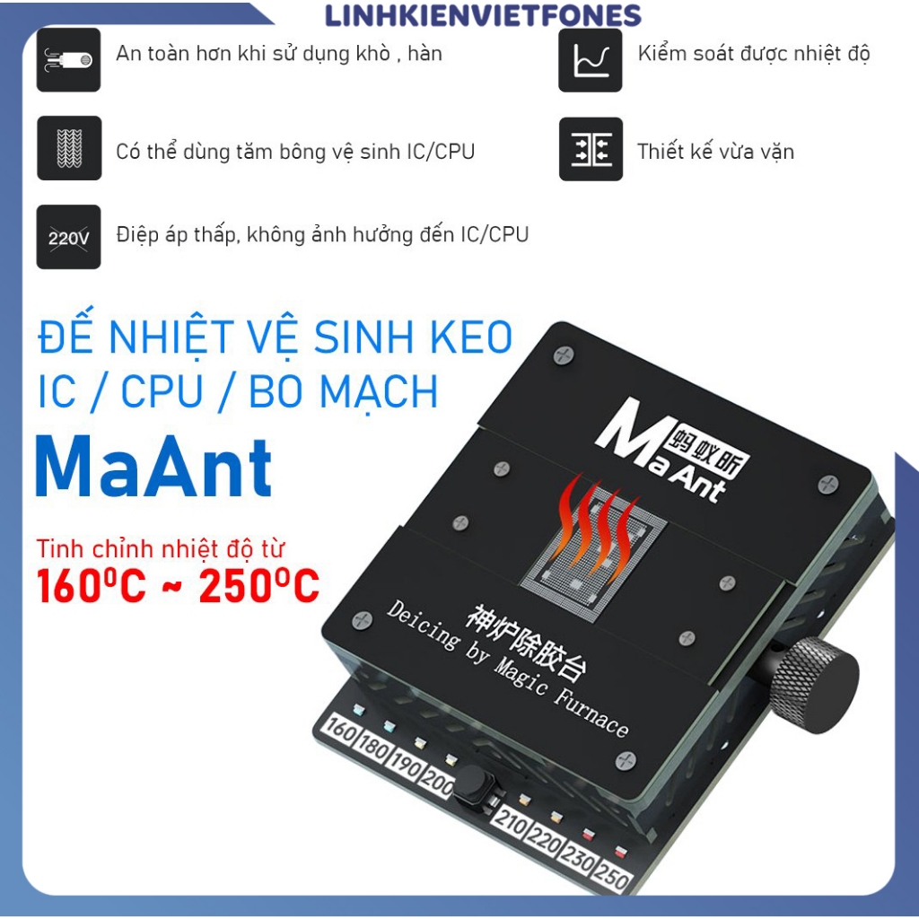 Đế nhiệt Ma-Ant đa năng vệ sinh keo IC/CPU/Bo mạch | Shopee Việt Nam