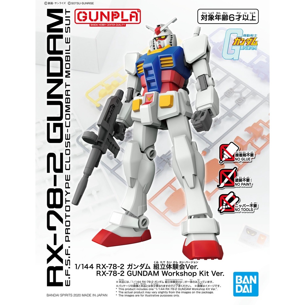 Mô hình lắp ráp Entry Grade RX-78-2 Workshop Kit Ver Bandai | Shopee ...