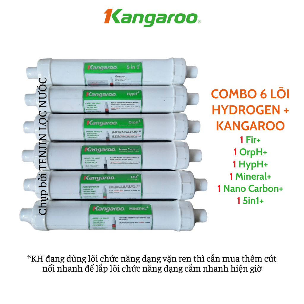 Combo 6 Lõi Chức Năng Hydrogen+ Kangaroo Gồm Lõi Fir+, OrpH+, HypH+ ...