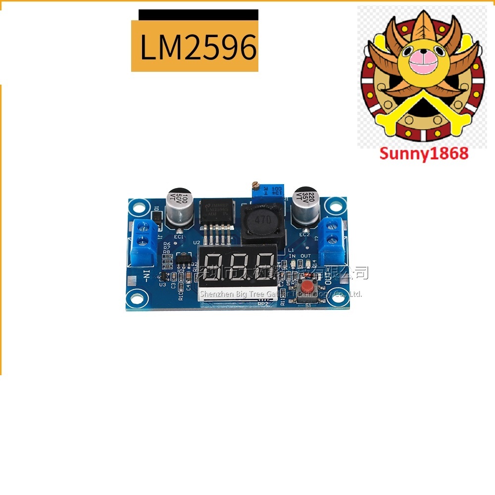Mạch điều chỉnh hạ điện áp LM2596 DC-DC HOT LM2596 có màn hình vôn kế | Shopee Việt Nam