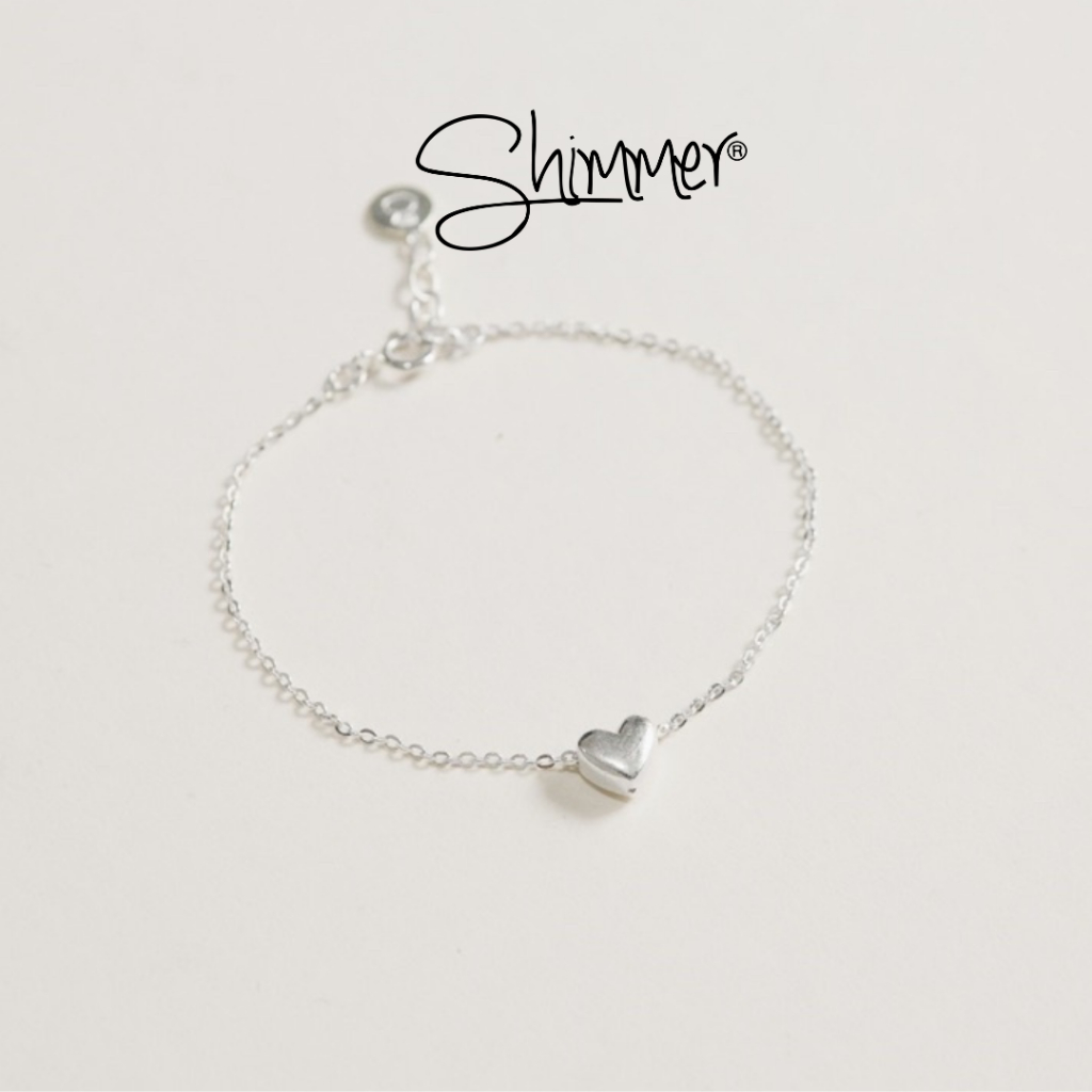 Lắc Tay, Vòng Tay Nữ Bạc 925 Cao Cấp SHIMMER SILVER MINI HEART Hình ...
