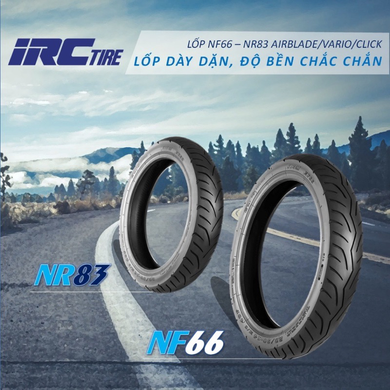 Lốp xe IRC NF66-NR83 - Lốp lắp ráp cho dòng xe Honda AirBlade, Vario ...
