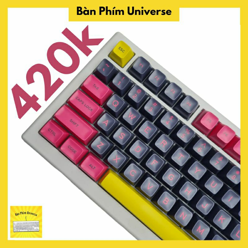 Keycap effie vintage wave - keycap ABS doubleshot 172 phím - keycap SA ...