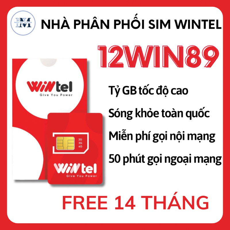 Sim [Vật Lý] 4G Wintel 12Win89 - Xài 14 tháng, DATA KHÔNG GIỚI HẠN ...