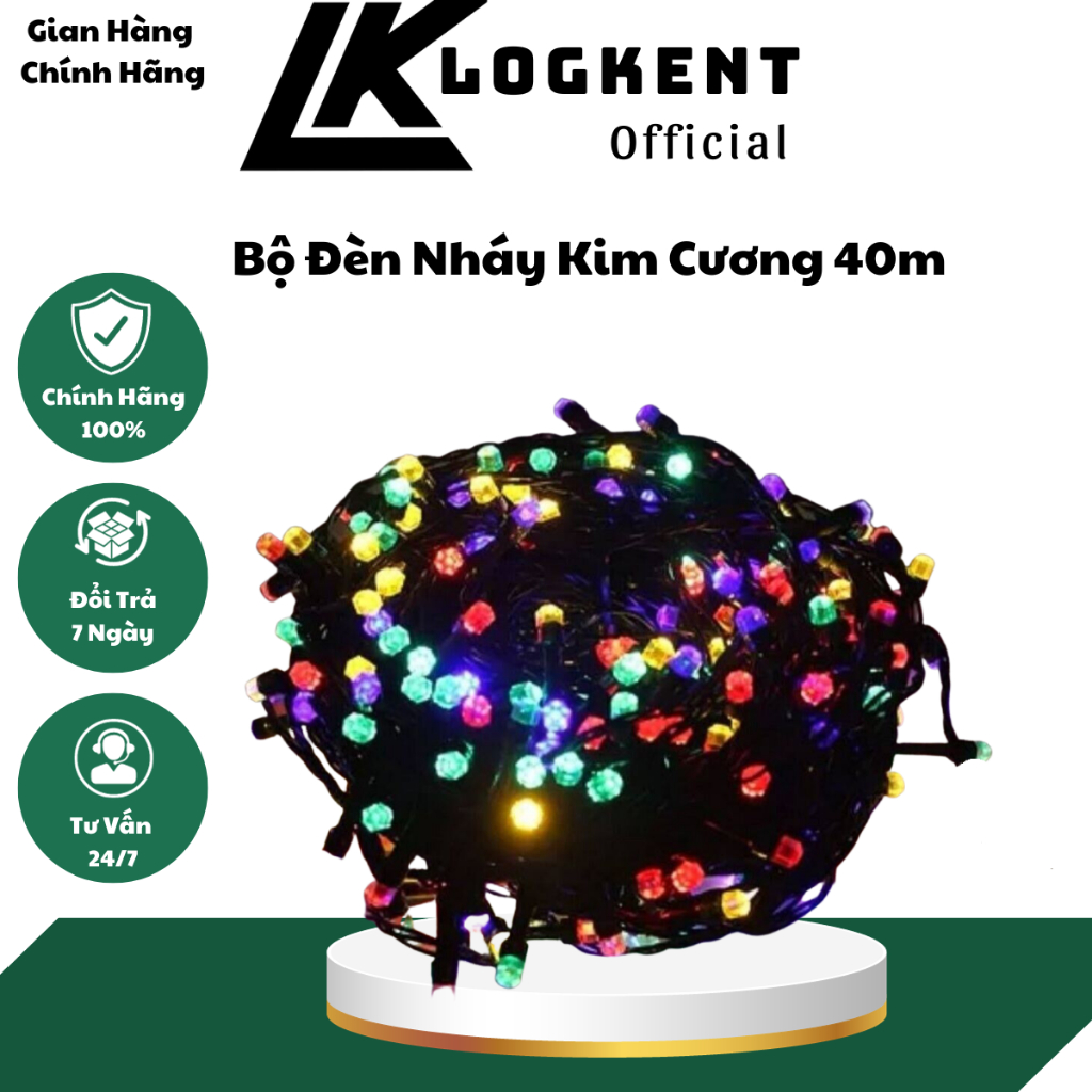 Bộ Đèn Nháy 20m 40m Kim Cương, Dây Led Dài 20M 40M - Trang Trí Tiểu ...