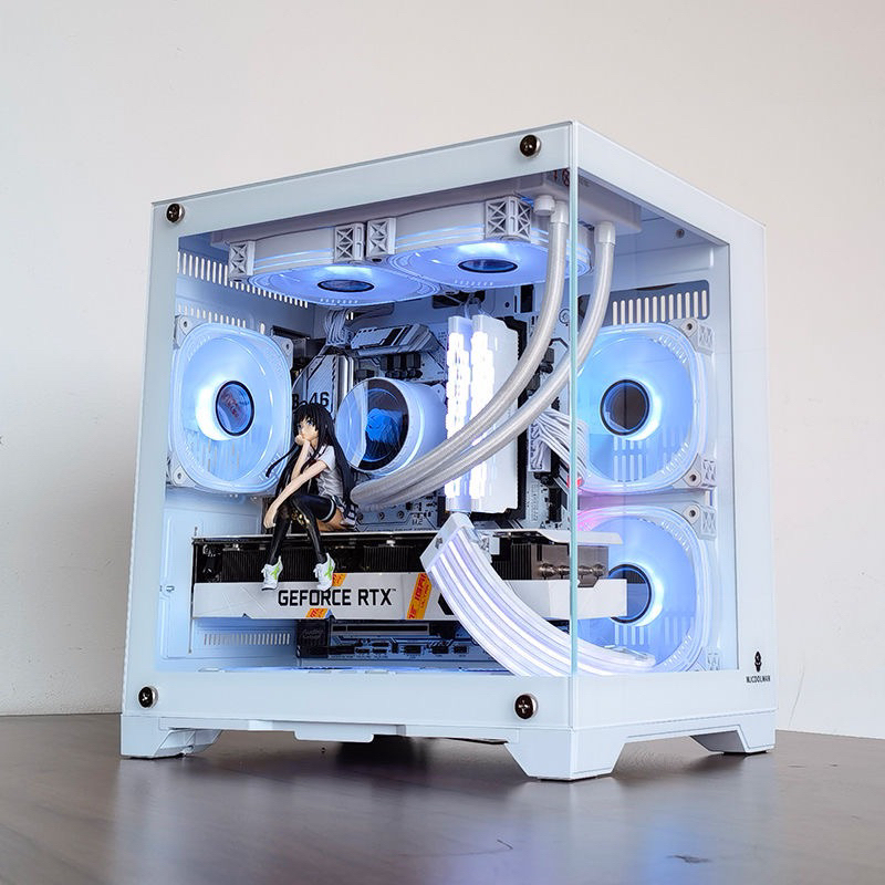 Vỏ Máy Tính. Case Pc bể cá mặt Kính Cường lực Không Viền . No Fan | Shopee Việt Nam