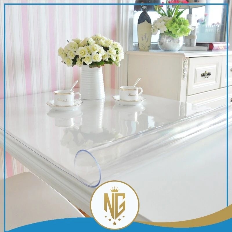 Tấm nhựa PVC dày 3mm| Nhựa PVC trắng trong| Tấm trải bàn | Shopee Việt Nam