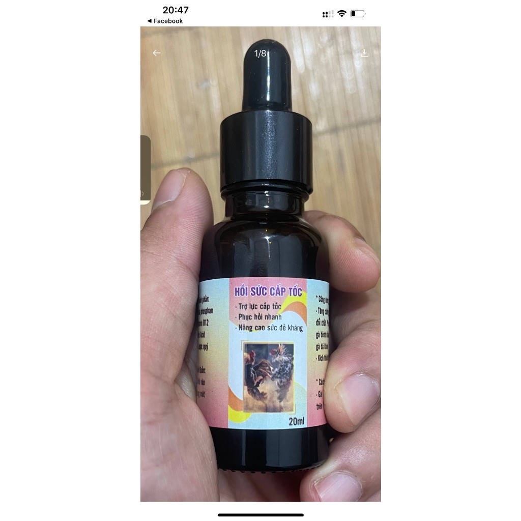 Hồi sức cấp tốc cho gà, chim chai 20ml | Shopee Việt Nam