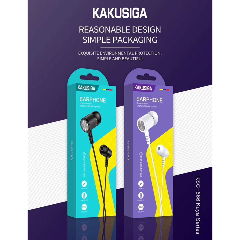 KSC-666 KUYA dòng tai nghe điều khiển có dây đa năng, phích cắm 3,5, cắm và chạy; Điều khiển dây ...