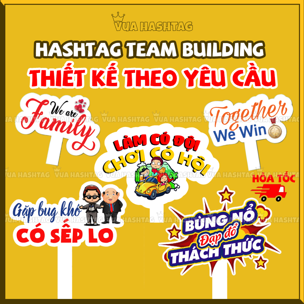 Hashtag kỷ niệm thành lập công ty, thiết kế hashtag cầm tay sự kiện cổ ...