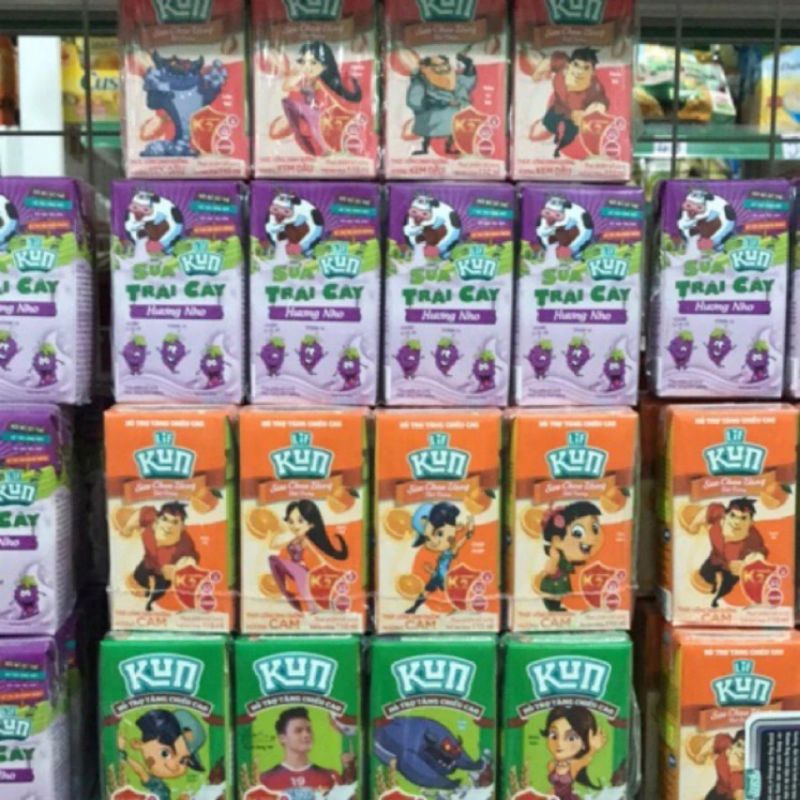 Sữa Trái cây Lif Kun lốc 4 hộp × 110ml nhiều vị | Shopee Việt Nam