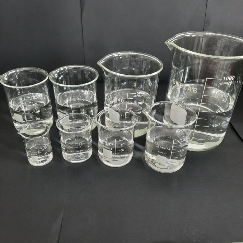 Cốc Chịu Nhiệt Thủy Tinh Chia Vạch CÓ MỎ 25ml 50ml 100ml 150ml 250ml