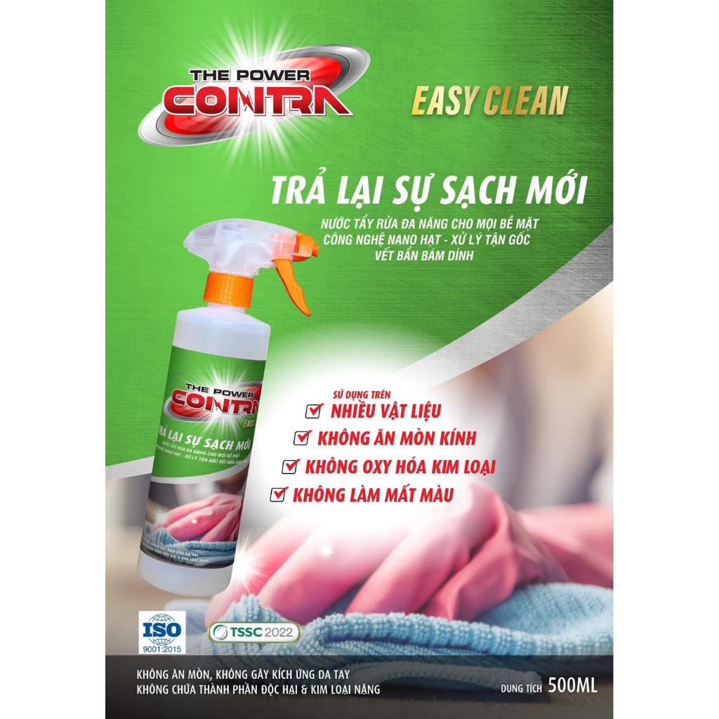 Nước tẩy rửa đa năng - xử lý vết dơ siêu bám - The Power Contra ...