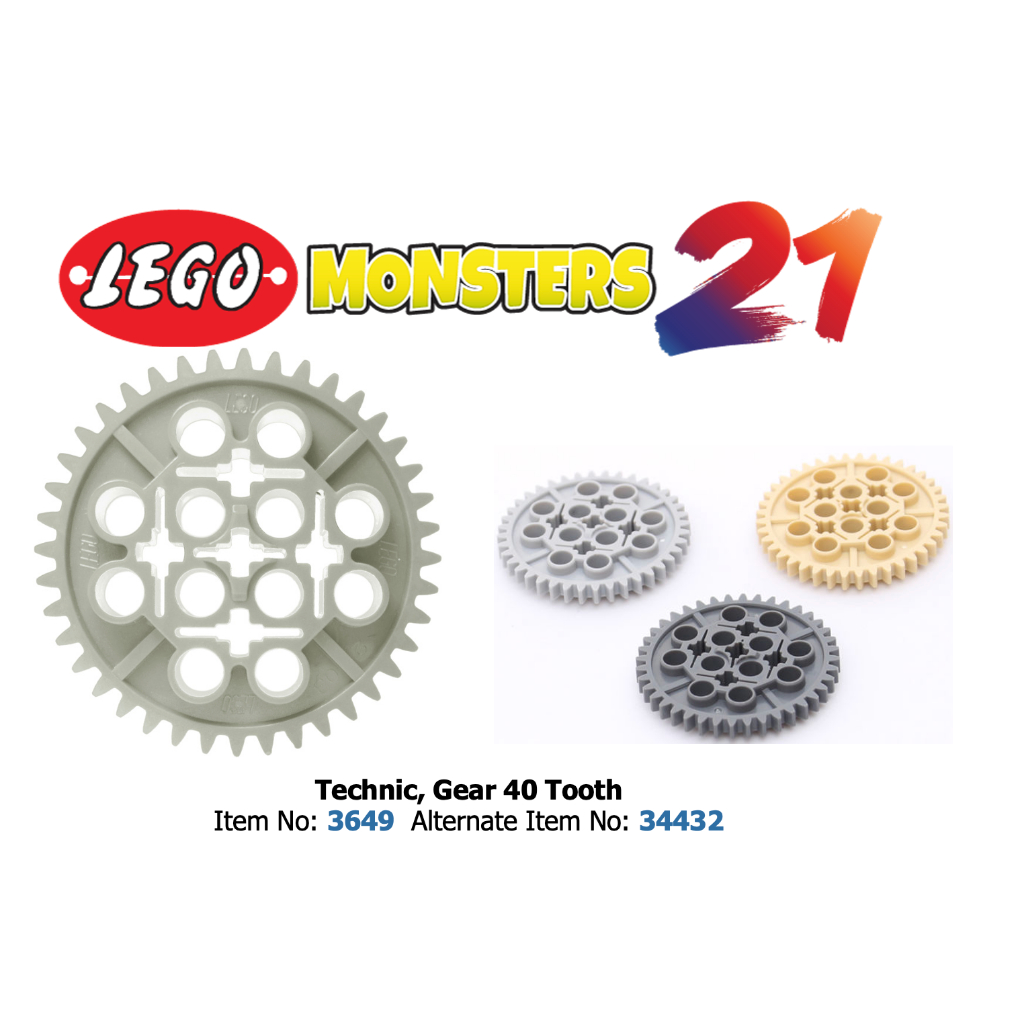 [1 cái]-Lego chính hãng, Kỹ Thuật, Bánh Răng 40 - ID 3649, 34432 ...