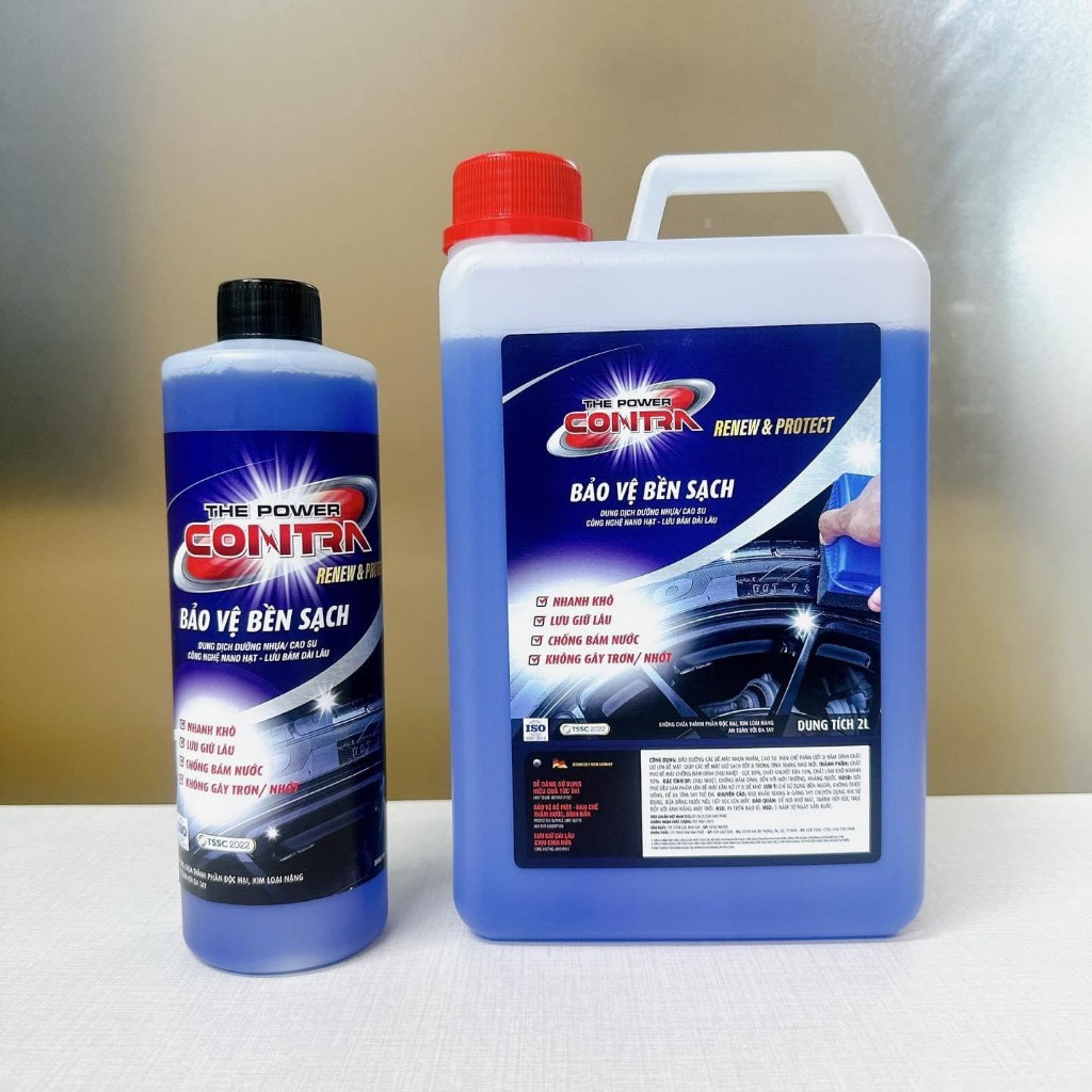 Dung dịch dưỡng nhựa/ cao su xe máy, oto can 2L - The Power Contra ...