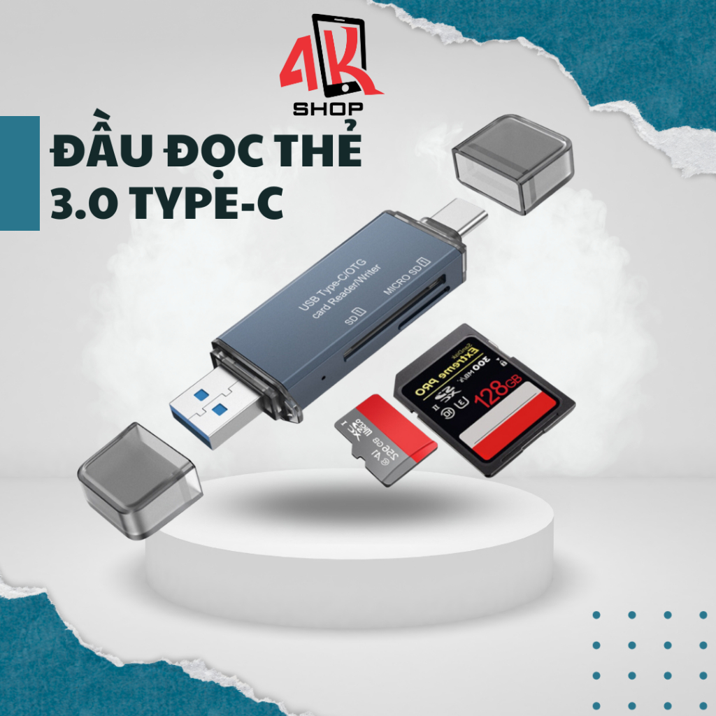Đầu đọc thẻ nhớ sd micro sd đa năng type-c và usb tốc độ cao 3.0 chính ...
