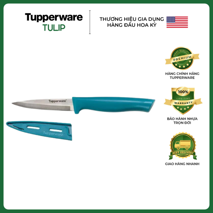 DAO PARING KNIFE CÓ NẮP TUPPERWARE CHÍNH HÃNG 100%, CHÍNH HÃNG | Shopee ...