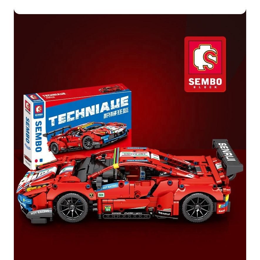 Mô hình lego siêu xe Ferrari 488GTE Sembo 701950 | Shopee Việt Nam