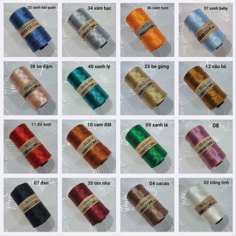 Sợi Ribbon dệt dẹp bóng 2mm | Shopee Việt Nam