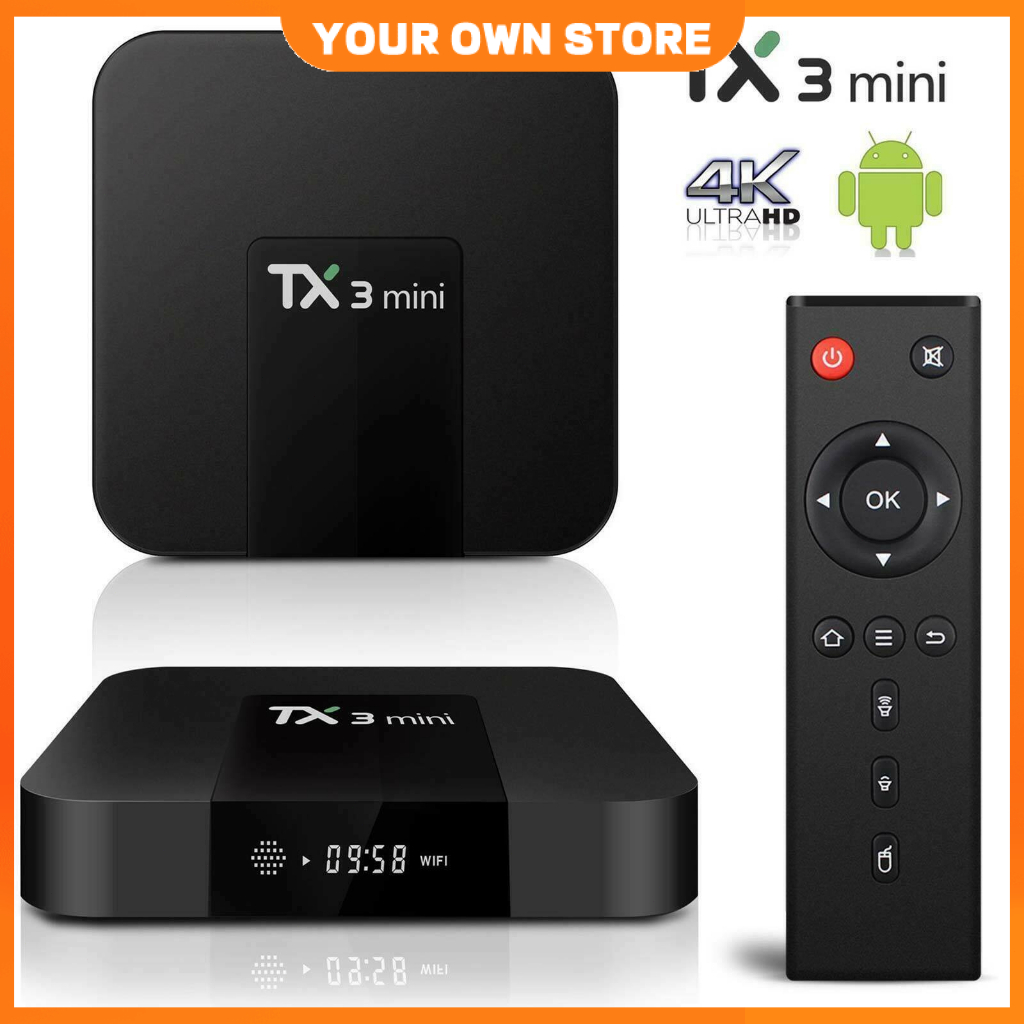 Android TV Box TX3 Mini 4K- Ram 2GB, Amlogic S905W2, Android 11 ...
