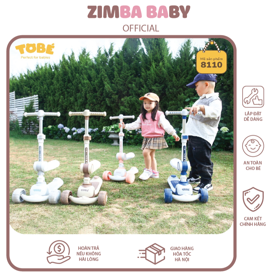 Xe Scooter Cho Bé Zoba Chính Hãng TOBE 8110 Cho Bé Yêu Vận Động Ngoài ...