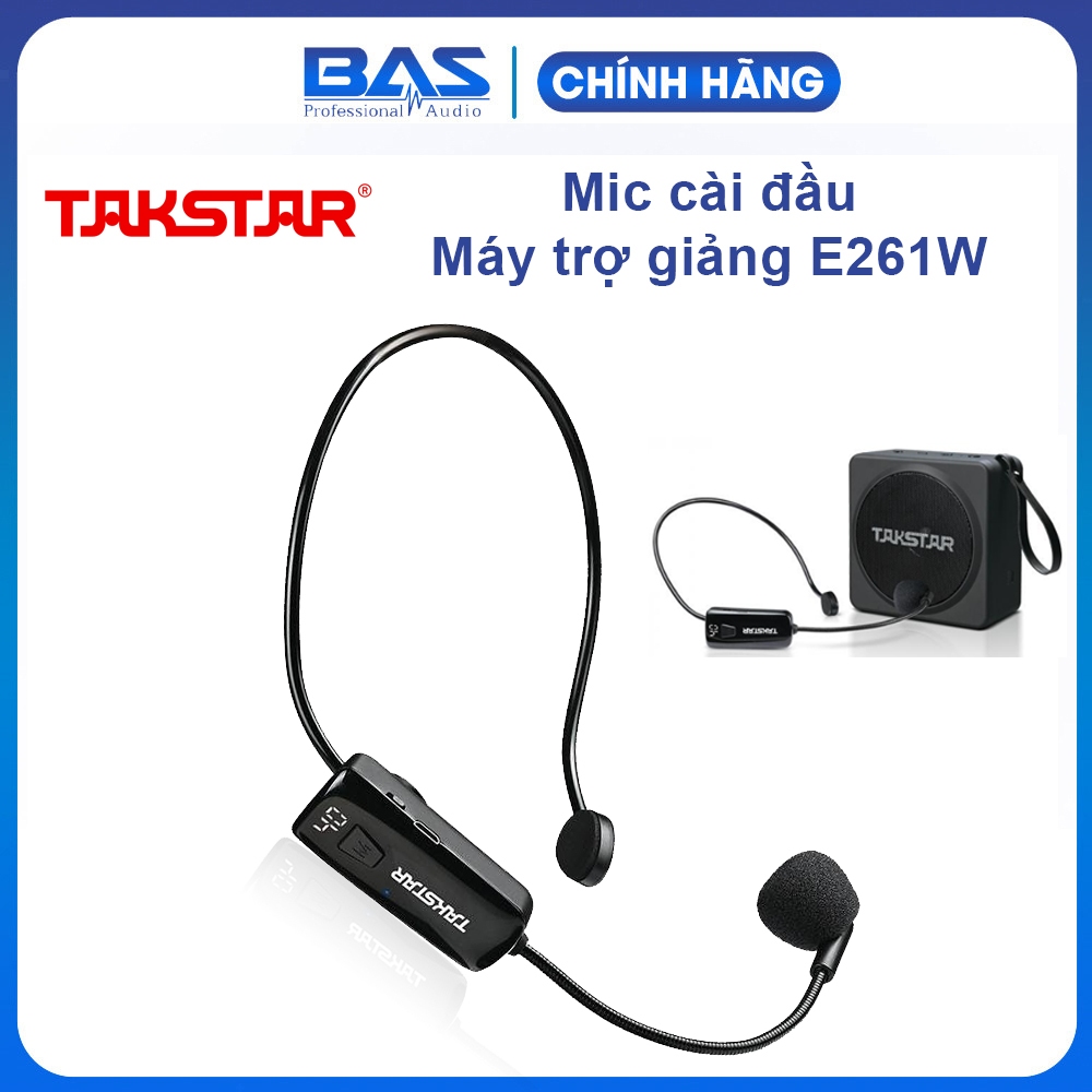 Micro cài đầu không dây cao cấp dành cho máy trợ giảng Takstar E261W, mic E261W, mic không dây ...