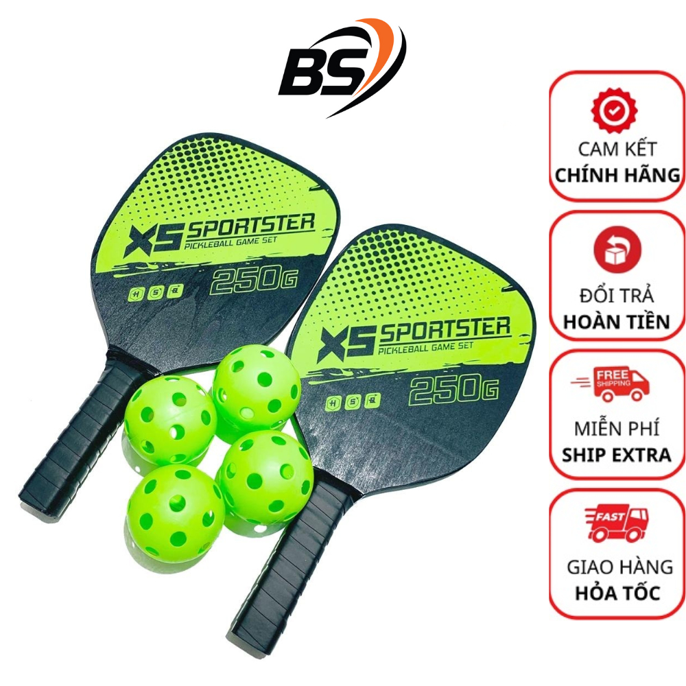 [hàng sẵn_giá sỉ] Bộ vợt 2 pickleball Và 4 Quả Bóng Pickleball Kèm túi ...