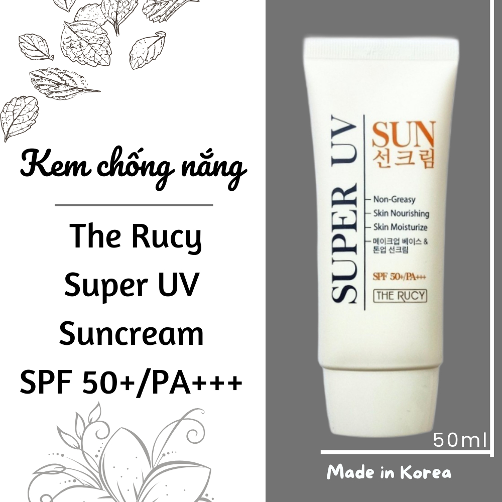 Kem chống nắng vật lý Hàn Quốc hiệu quả bảo vệ da ngay tức thì The Rucy ...