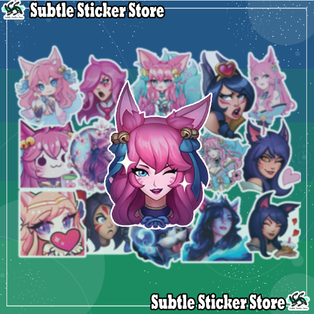 [League Of Legends] - Set 10/15 Sticker Emoji/Emote Ahri - Hồ ly chín ...