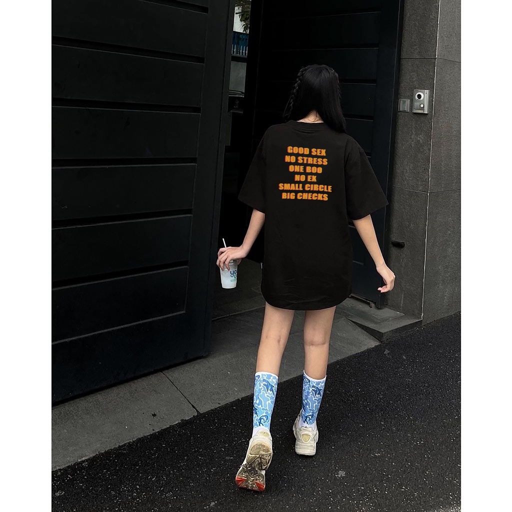 Áo thun unisex GOOD SEX form oversize chất liệu 100% cotton cao cấp 250gsm | Shopee Việt Nam