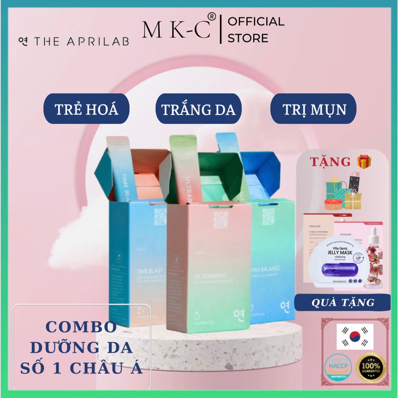 [Chính hãng] Bột uống thải độc collagen đẹp da chống lão hoá THE APRILAB | Shopee Việt Nam
