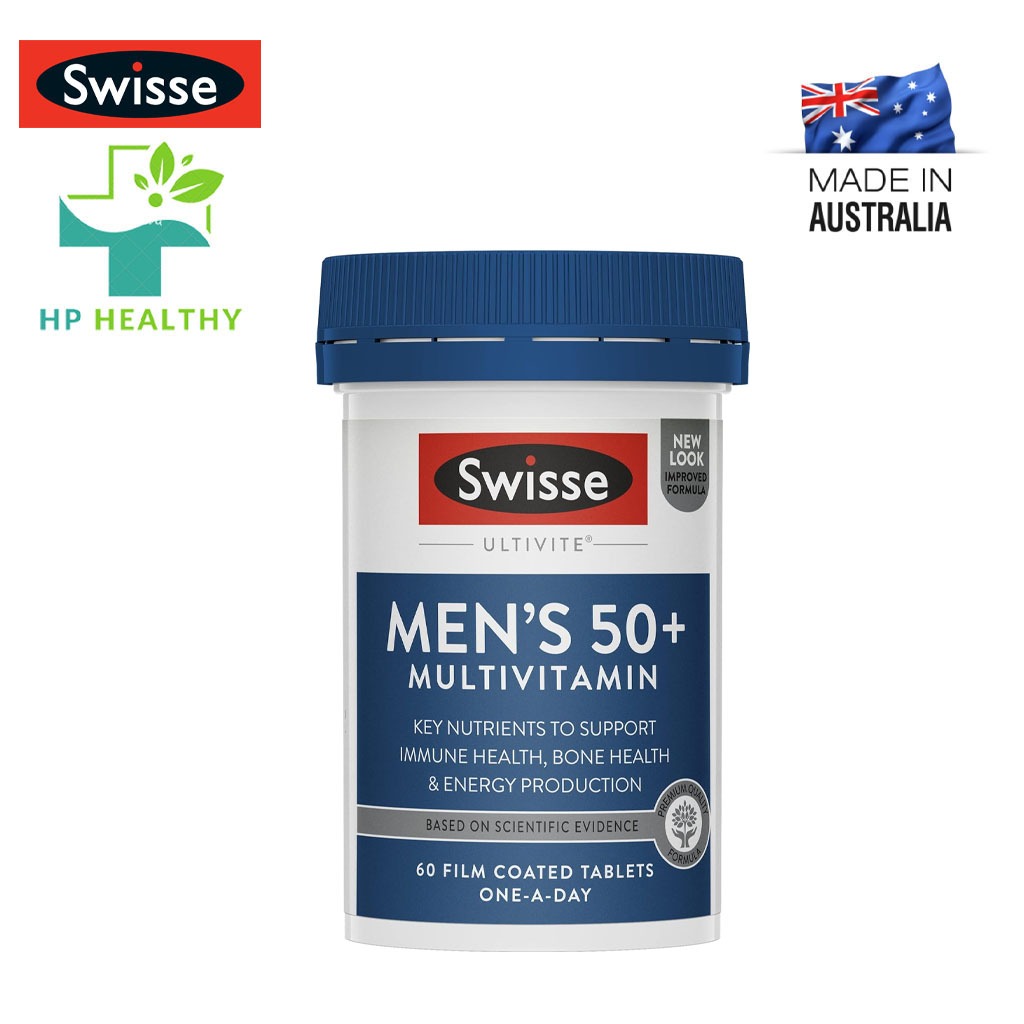 Vitamin tổng hợp cho nam Swisse Men’s Ultivite 50+, 60 viên | Shopee Việt Nam