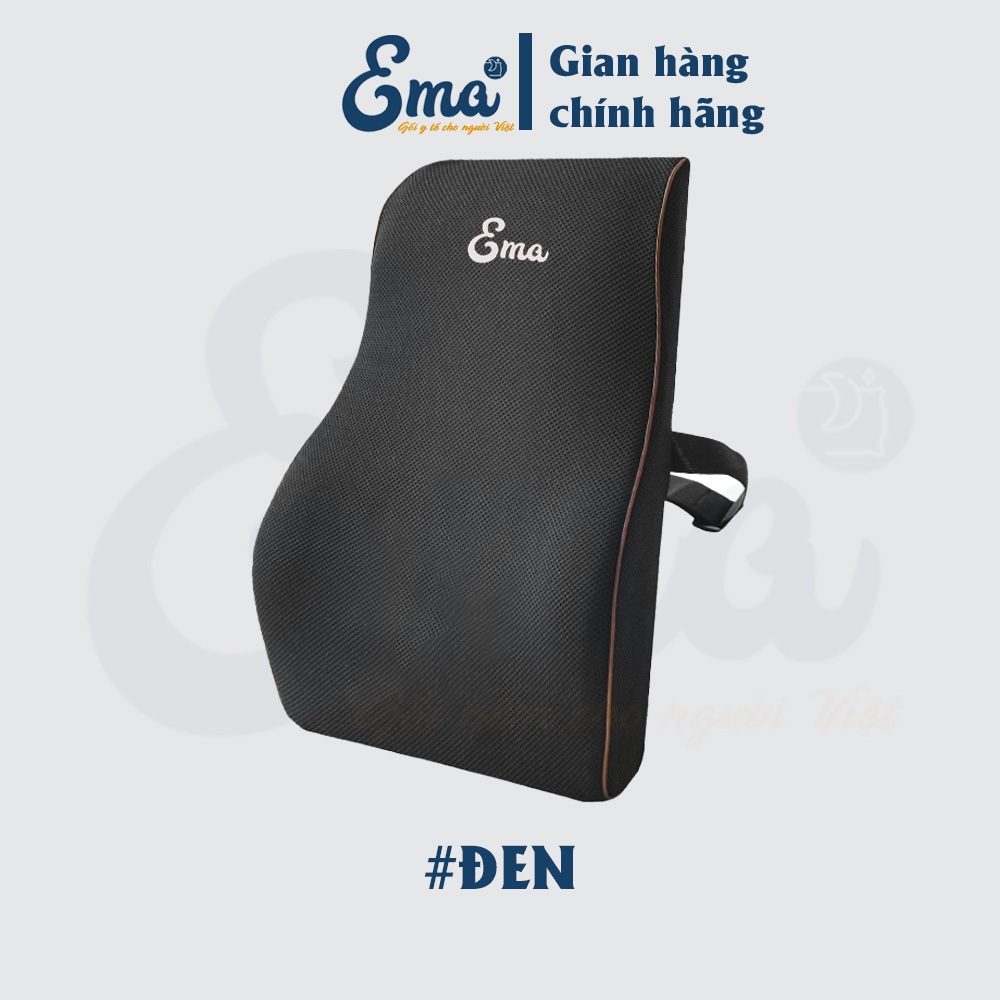 Gối Tựa Lưng Massage Cao Su Non Ema Ôm Trọn Lưng Giúp Thư Giãn Dành Cho Dân Văn Phòng